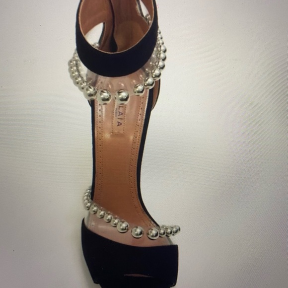 Alaia | Shoes | Alaia Shoes With Silver Beaded Trim | Poshmark